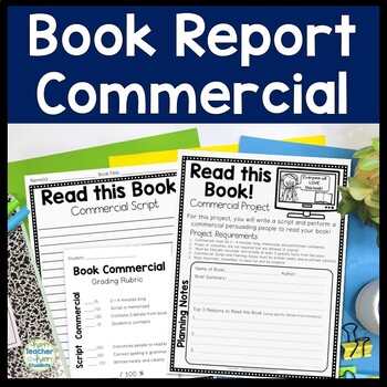 Book Report Commercial Template: Make a Commercial for Any Book, 3rd ...