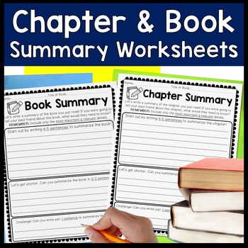 Book Summary & Chapter Summary Worksheet Templates for Fiction ...