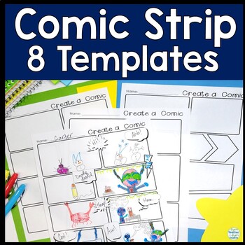 Comic Strip Templates | Comic Book Paper or Graphic Novel Paper ...
