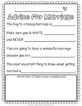 Student Advice for Marriage, Wedding Advice Book, My Teacher is Getting ...